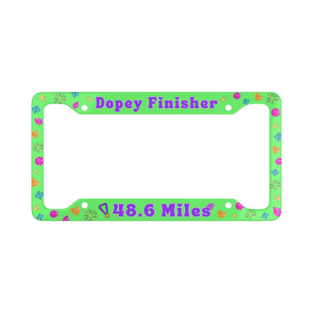 Dopey Finisher License Plate - Rundisney - Etsy