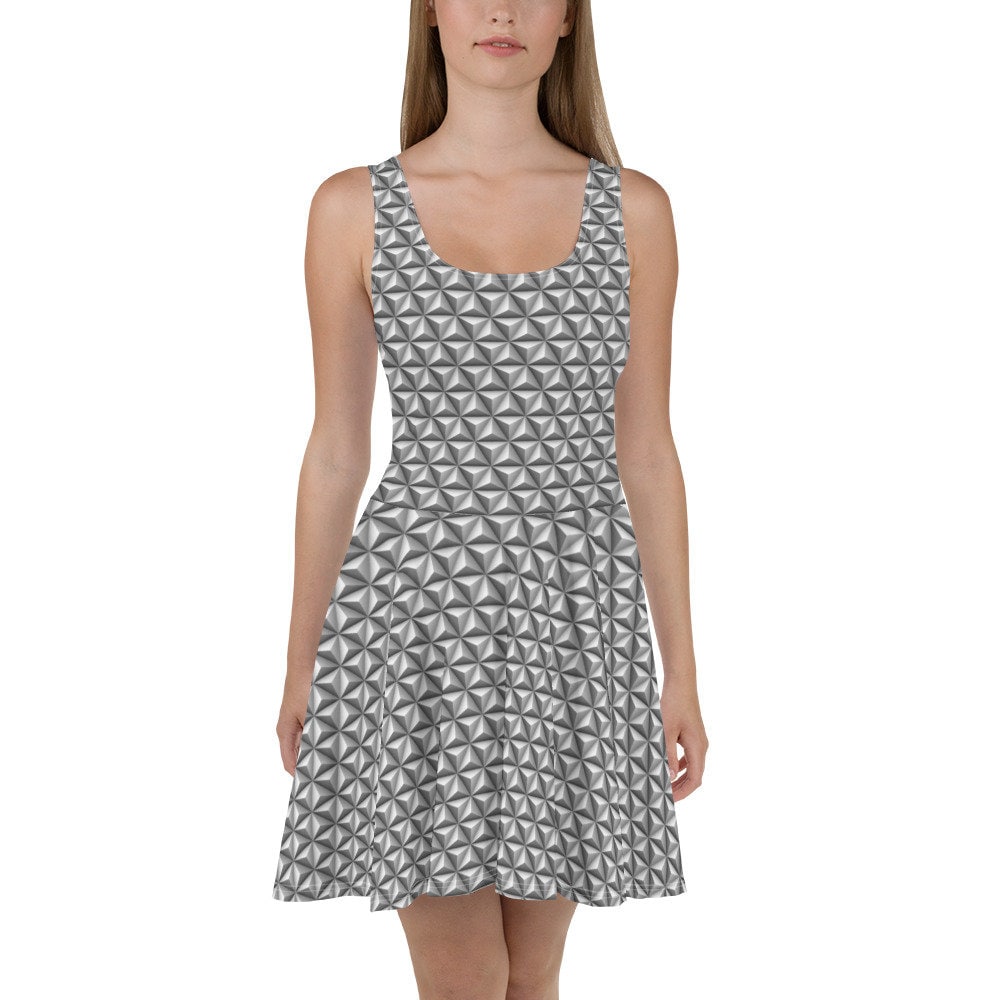 Spaceship Earth / Epcot Ball Skater Dress * Rundisney Outfit * - Etsy