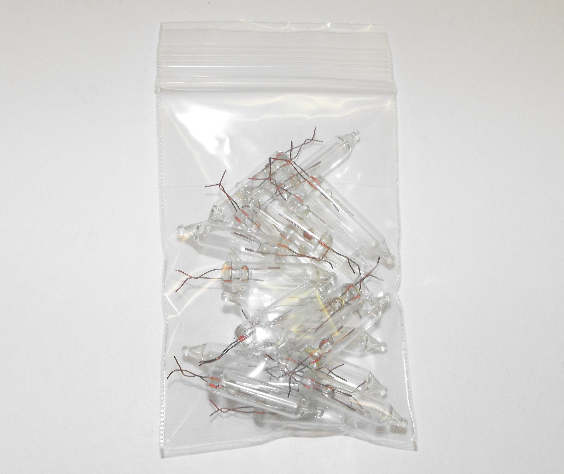 20x Clear Bare Mini Bulbs 2.5 Volt Christmas Tree Lights Replacement or ...