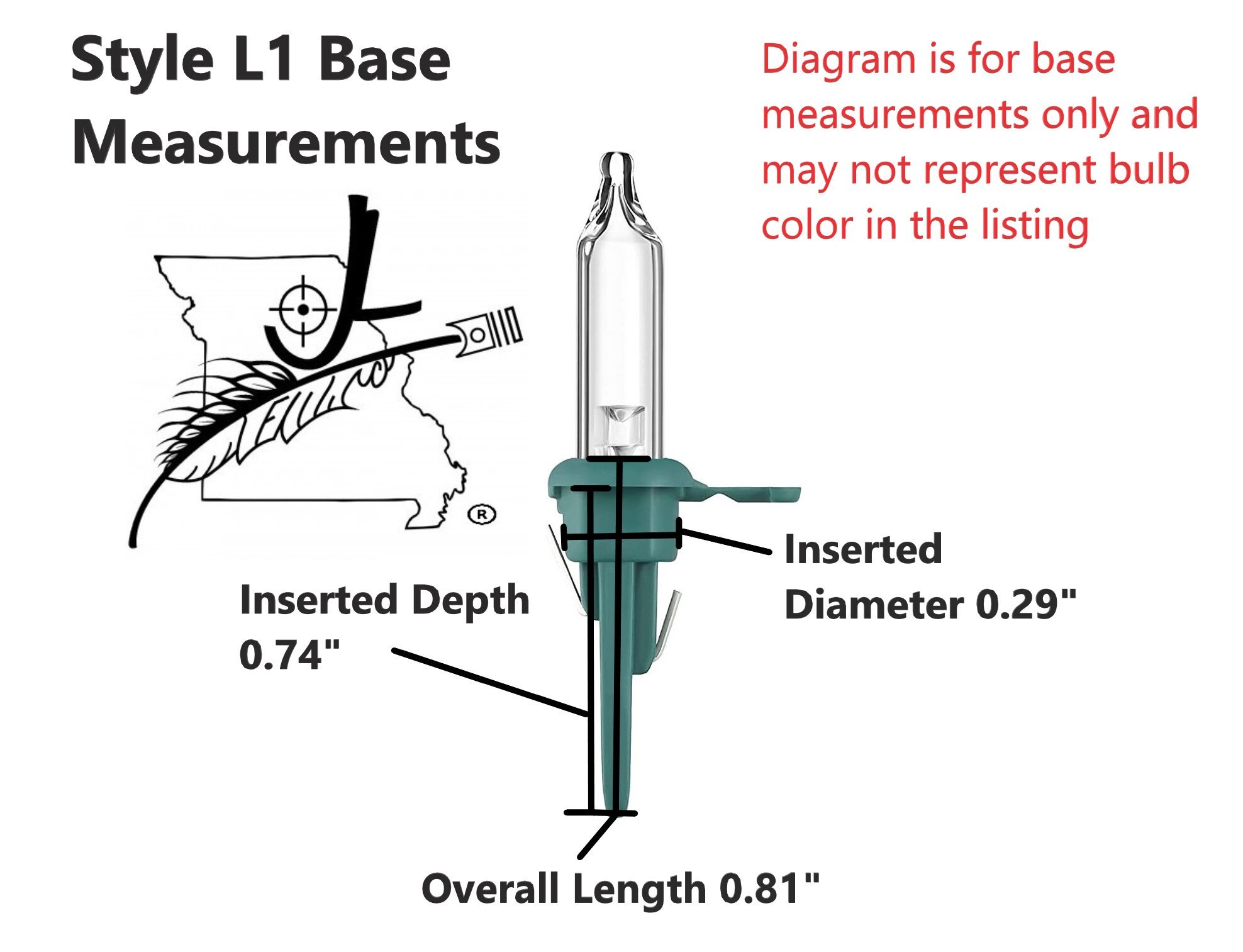 10 Red Light Green L1 Base1 LED Mini Christmas Tree Lights Replacement ...