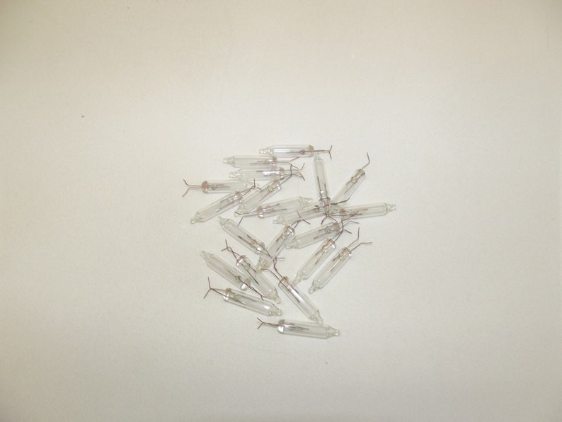 20x Clear Bare Mini Bulbs 2.5 Volt Christmas Tree Lights Replacement or ...