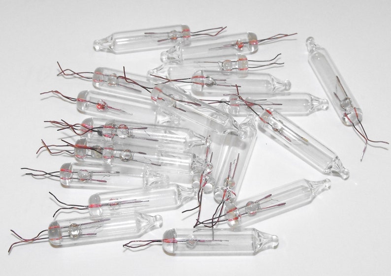 20x 12 Volt BARE Mini Bulb Christmas Lights Replacement Bulbs 0.96 Watt ...