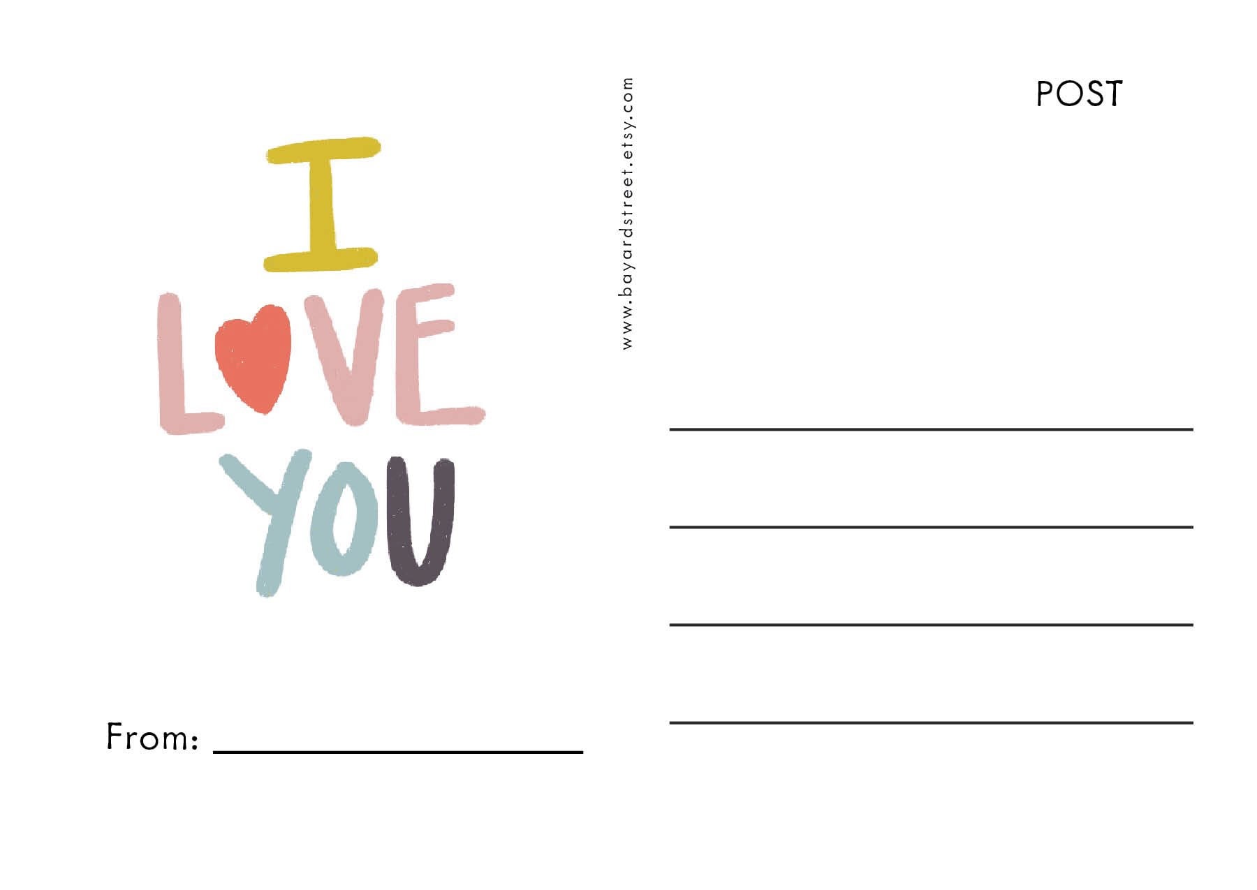 Postales imprimibles DESCARGA DIGITAL 2 diseños, Forrados y en blanco ...