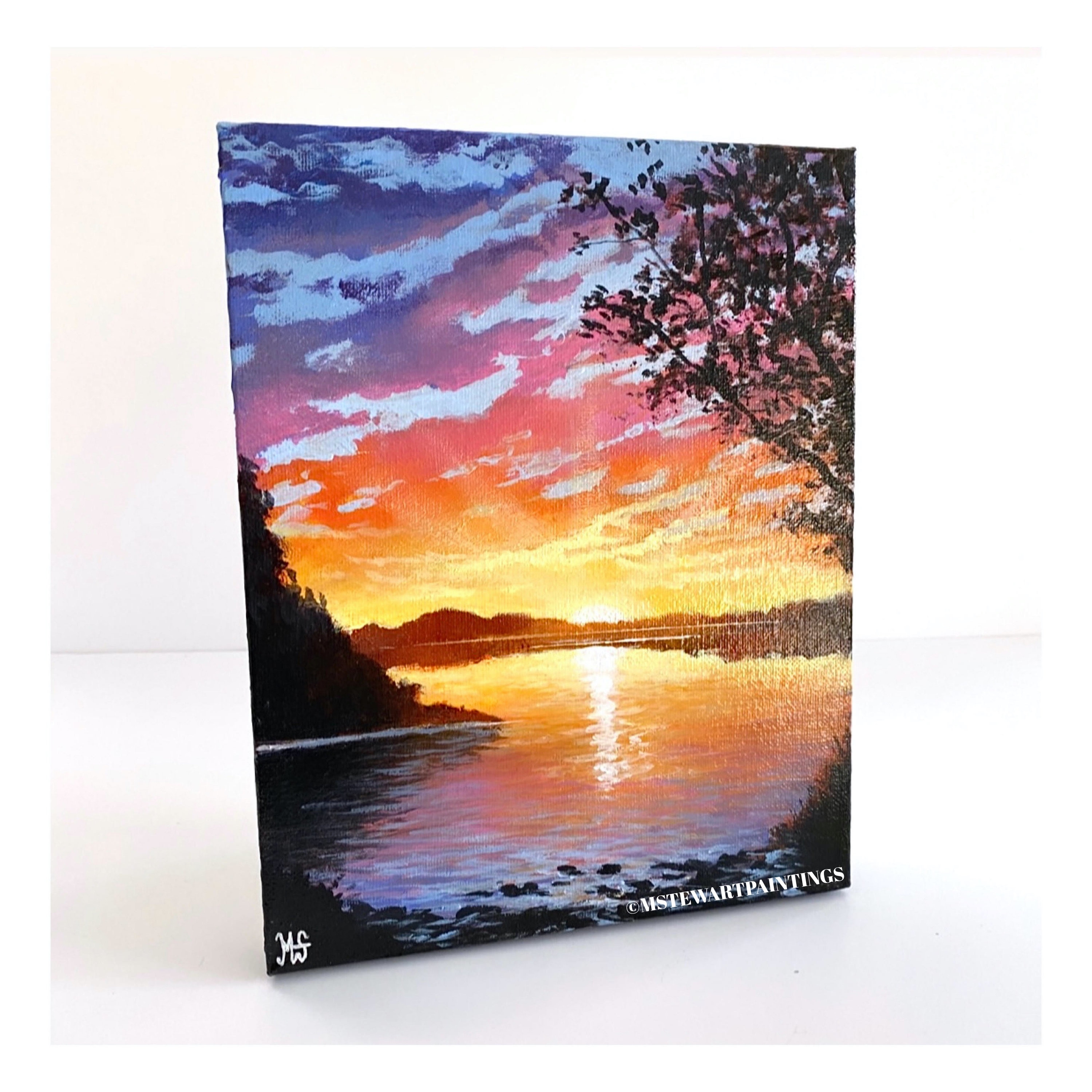 Sunset Paintings On Canvas