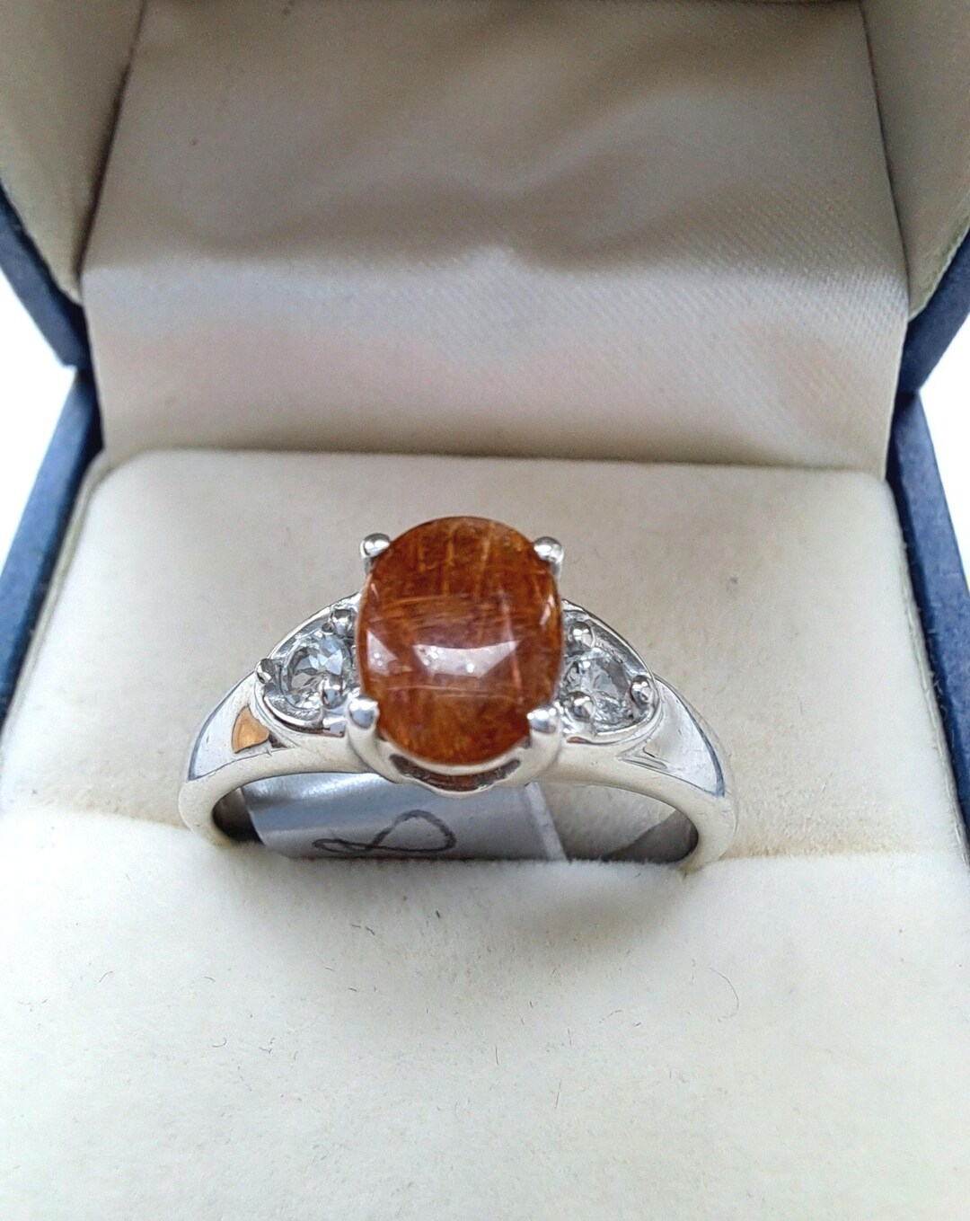 Sterling Silver Sunstone Ring - Etsy