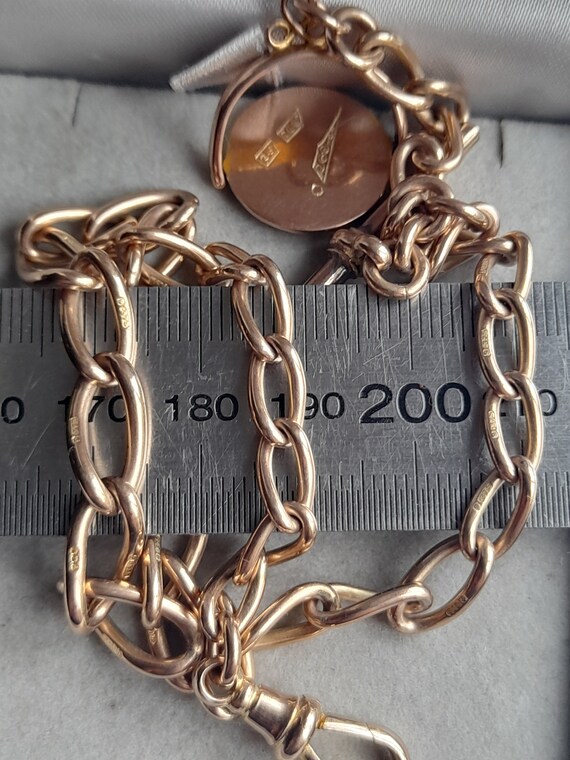 Antique Hallmarked 9ct Gold Graduated Watch Chain and… - Gem