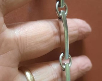 Sterling Silver Bit Bracelet - Etsy