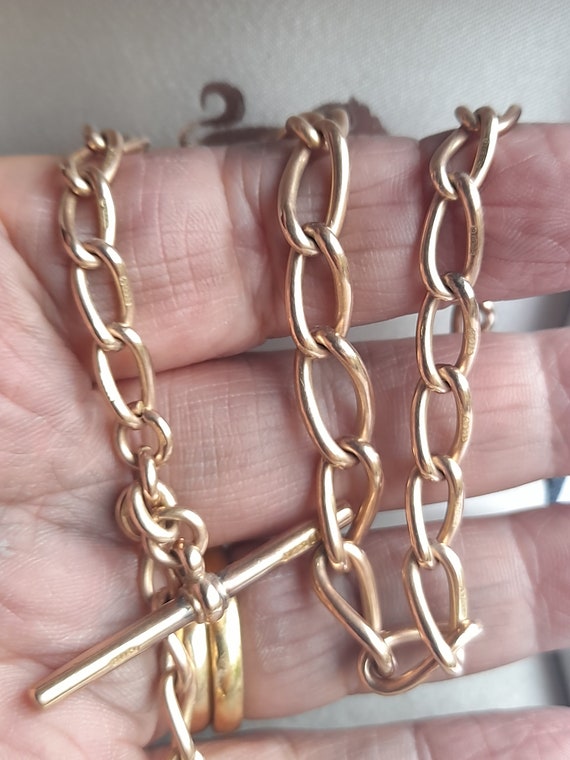 Antique Hallmarked 9ct Gold Graduated Watch Chain and… - Gem