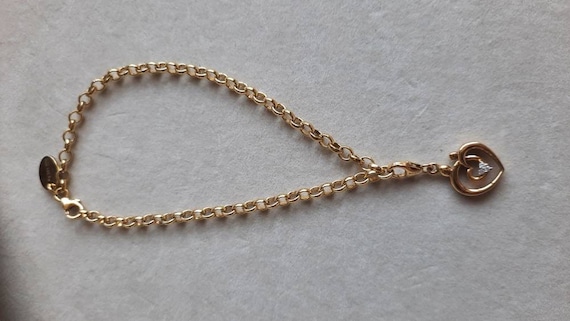 Sterling Silver with Gold overlay Milano Charm bracelet | Etsy