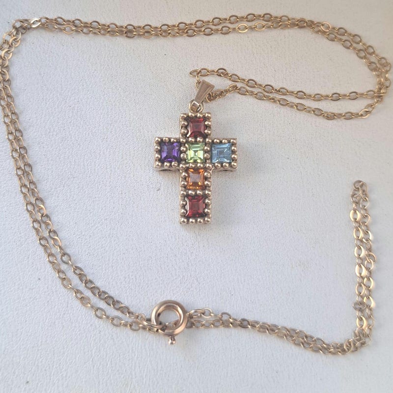 Gold Cross Used Vintage - Etsy UK