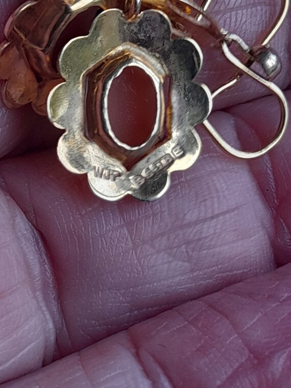 Vintage Chester Hallmarked 9ct Gold Cameo Earrings - Gem