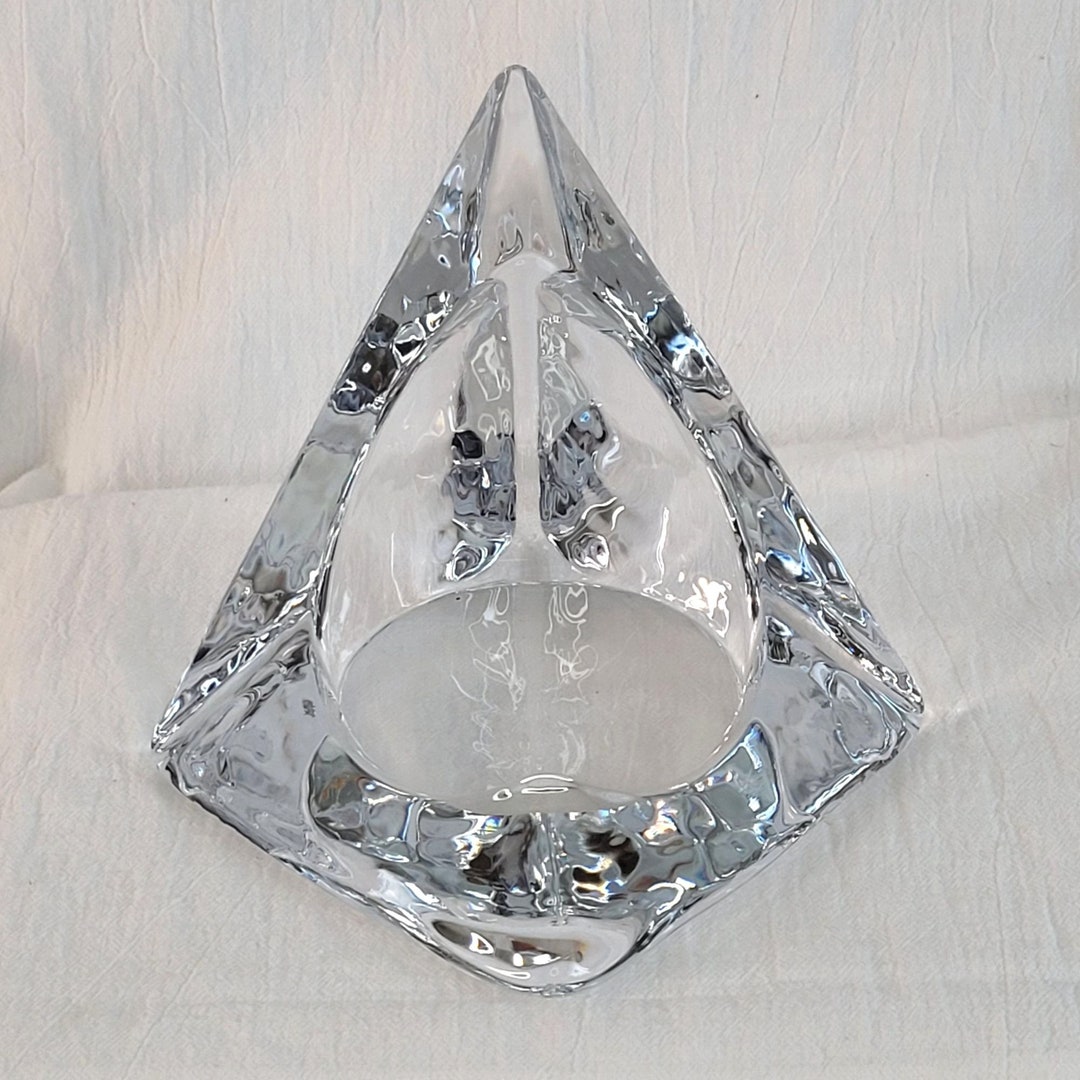 NYBRO Glass Pyramid Candle Holder - Etsy