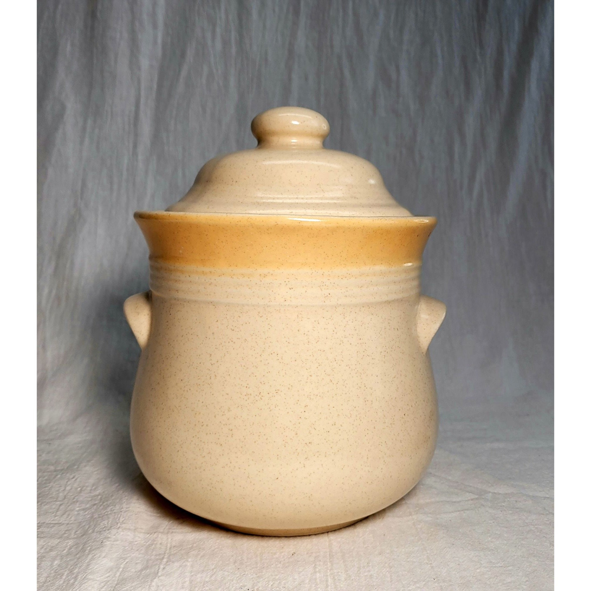 Hull Pottery Sugar Crock Canister With Lid - Made in USA - Etsy
