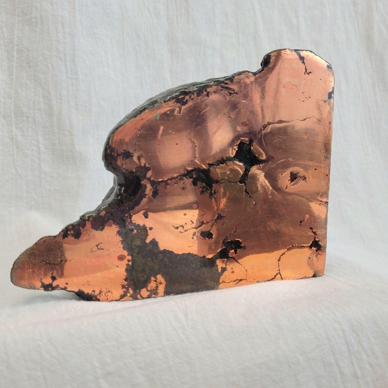 Solid Float Copper Bookends Monumental Specimen Polished and Lacquered ...