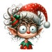 12 PNG Funny Elf Clipart – Christmas Elf PNG With Crazy Hair and Funny ...
