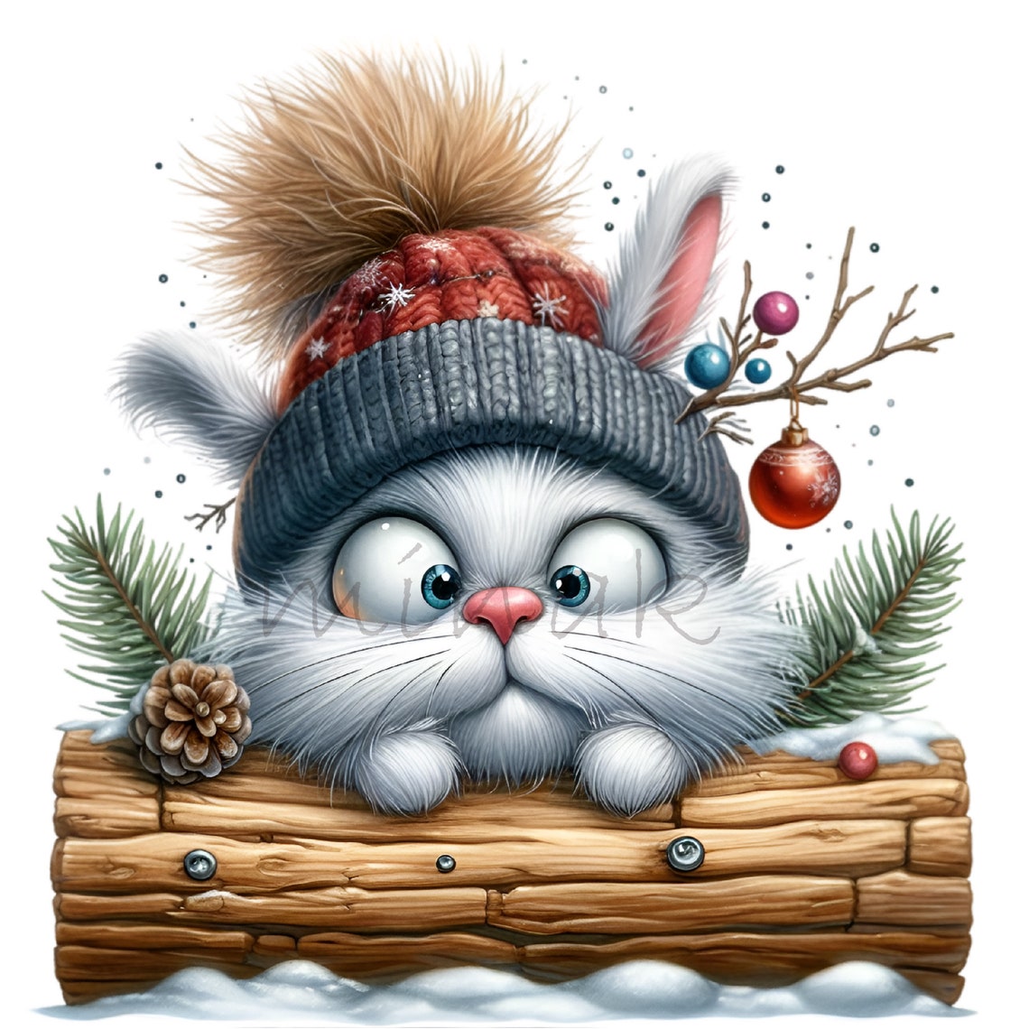 14 PNG Winter Bunny PNG – Christmas Rabbit Clipart – Cute Holiday ...