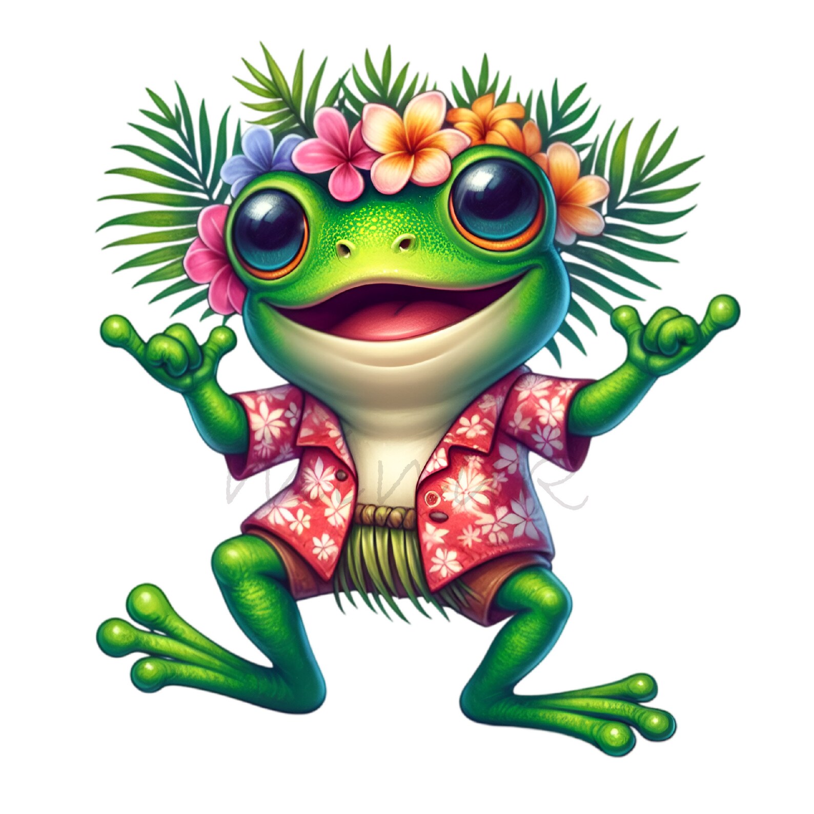 Dancer Clipart, Frog Clip Art, 14 PNG Hawaii Summer Dance Beach ...
