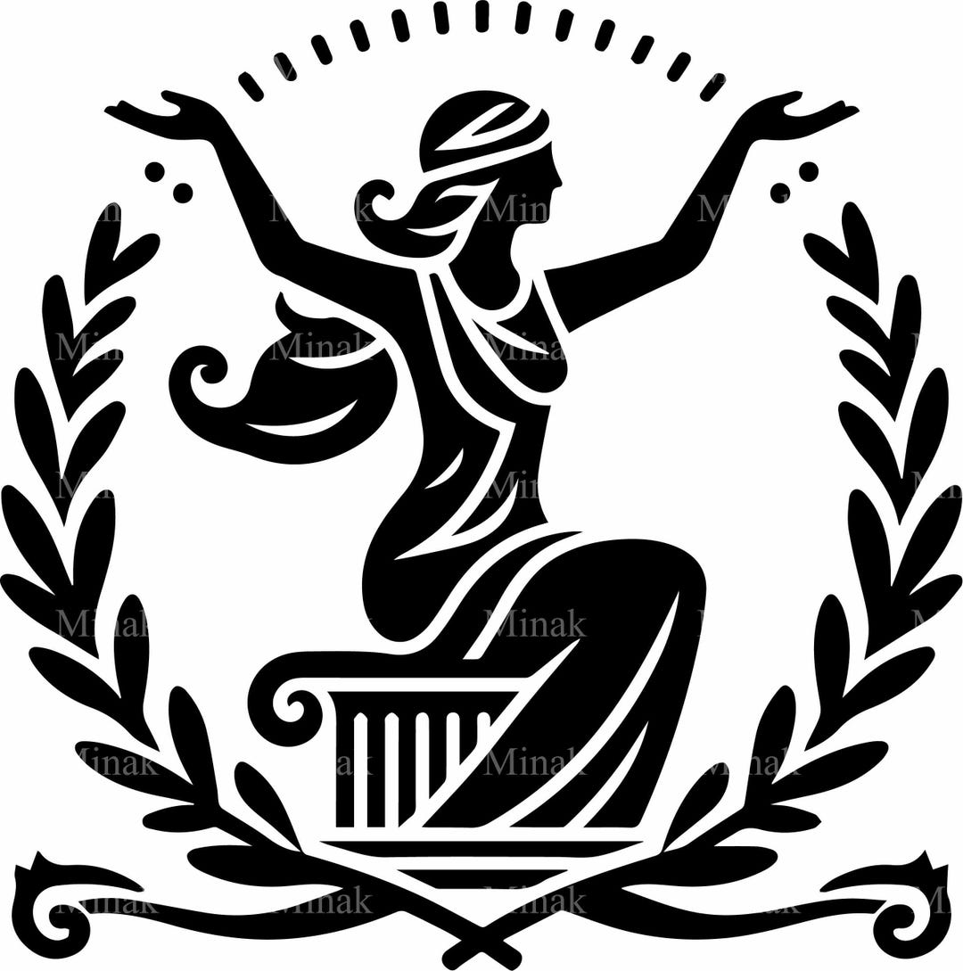 5 SVG Diosa Griega SVG – clipart mitológico de una musa antigua con ...