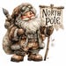 10 PNG Retro Explorer Santa – Vintage Christmas PNG Clipart – Rustic ...