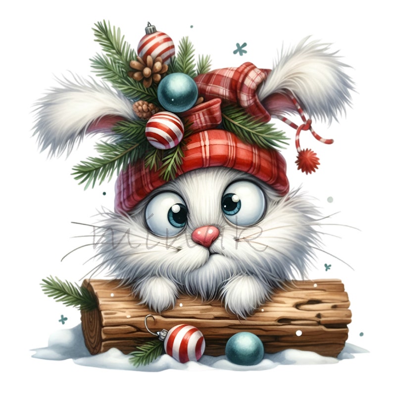 14 PNG Winter Bunny PNG – Christmas Rabbit Clipart – Cute Holiday ...