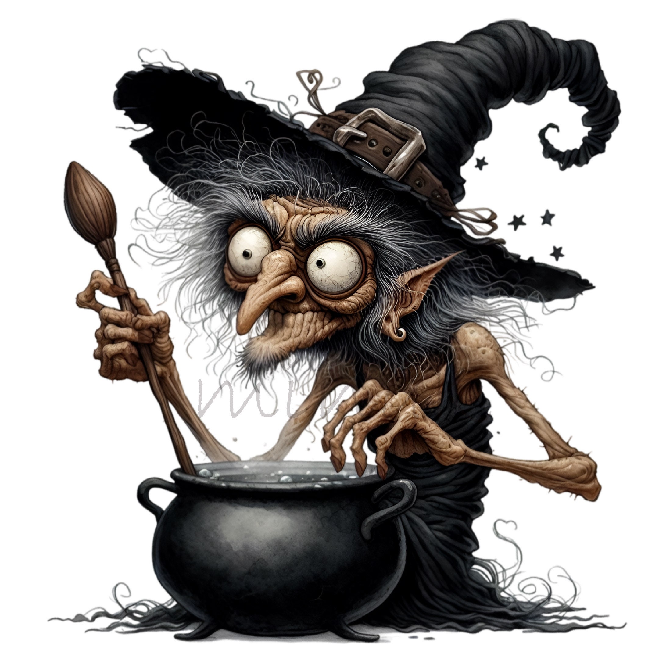 12 PNG Grumpy Witch Clipart, Halloween Cauldron Spooky Fantasy Gothic ...