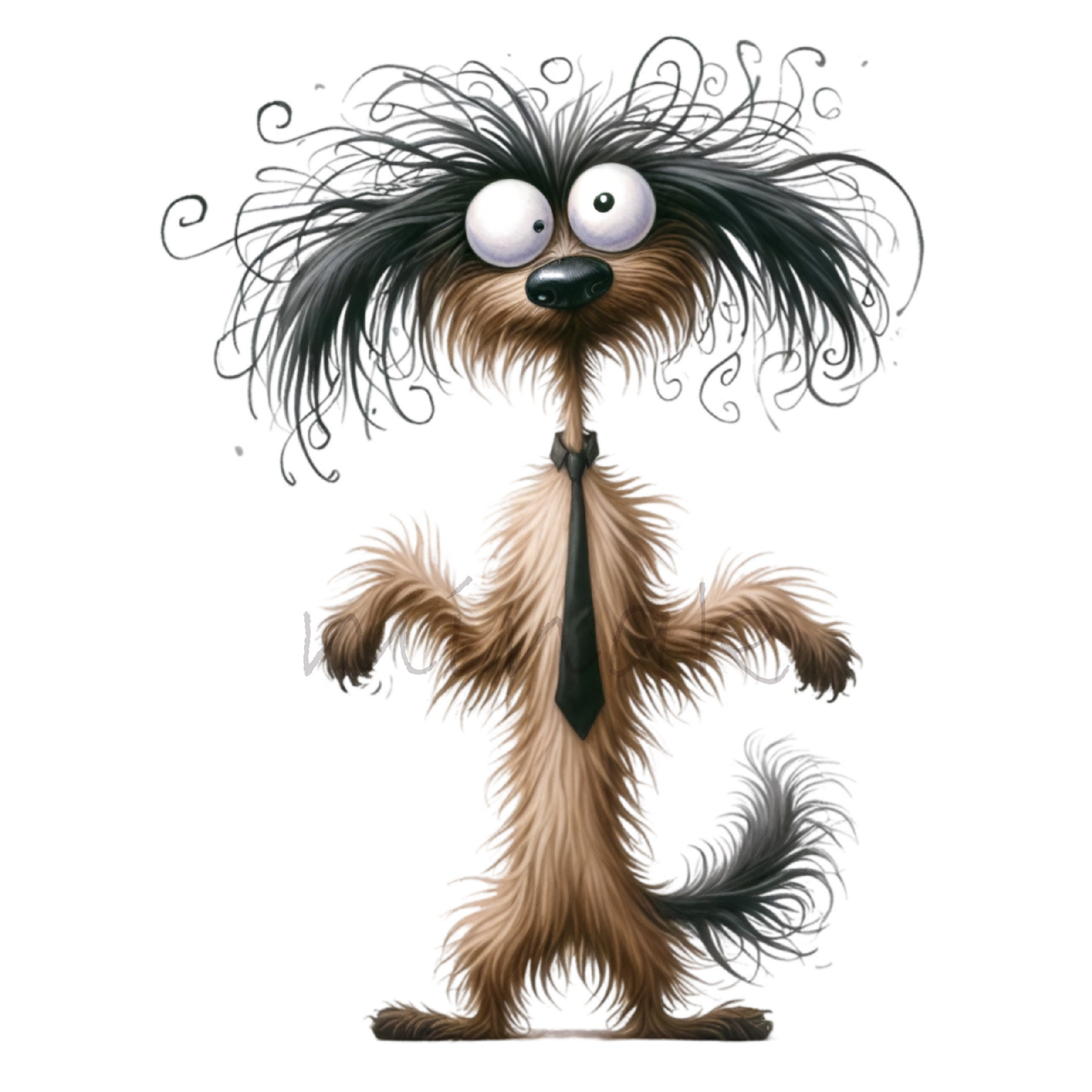 12 PNG Funny Scruffy Dog Crazy Hair Puppy Clipart, Humorous ...