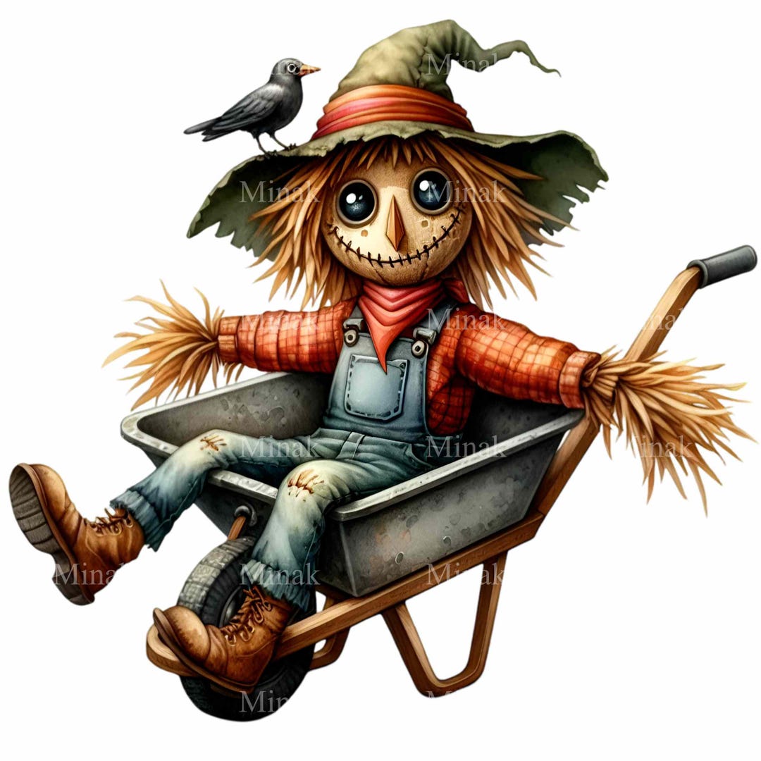 16 PNG Fall Scarecrow Art – Scarecrow PNG Clipart for Autumn Crafts ...