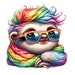 Sloth Png, Sloth Clip Art, Cute Sloth, Sloth Clipart, Rainbow ...