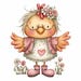 16 PNG Spring Chick Clipart – Cute Flower Crown Bird in Boots and Dress ...