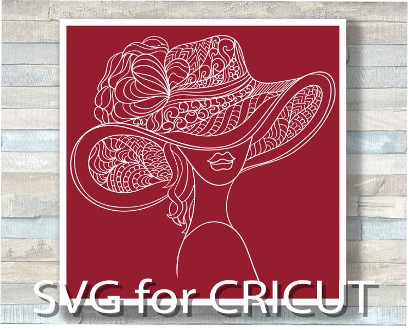 Girl Mandala Svg With Hat Mandala Girl Svg Woman Mandala - Etsy Australia