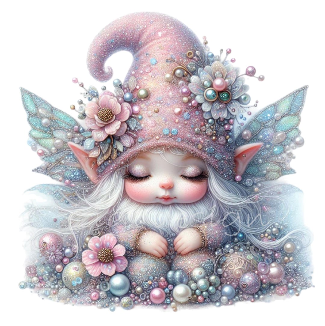 Fairy Gnome Clipart PNG, 15 Watercolor Princess Clip Art, Gift ...