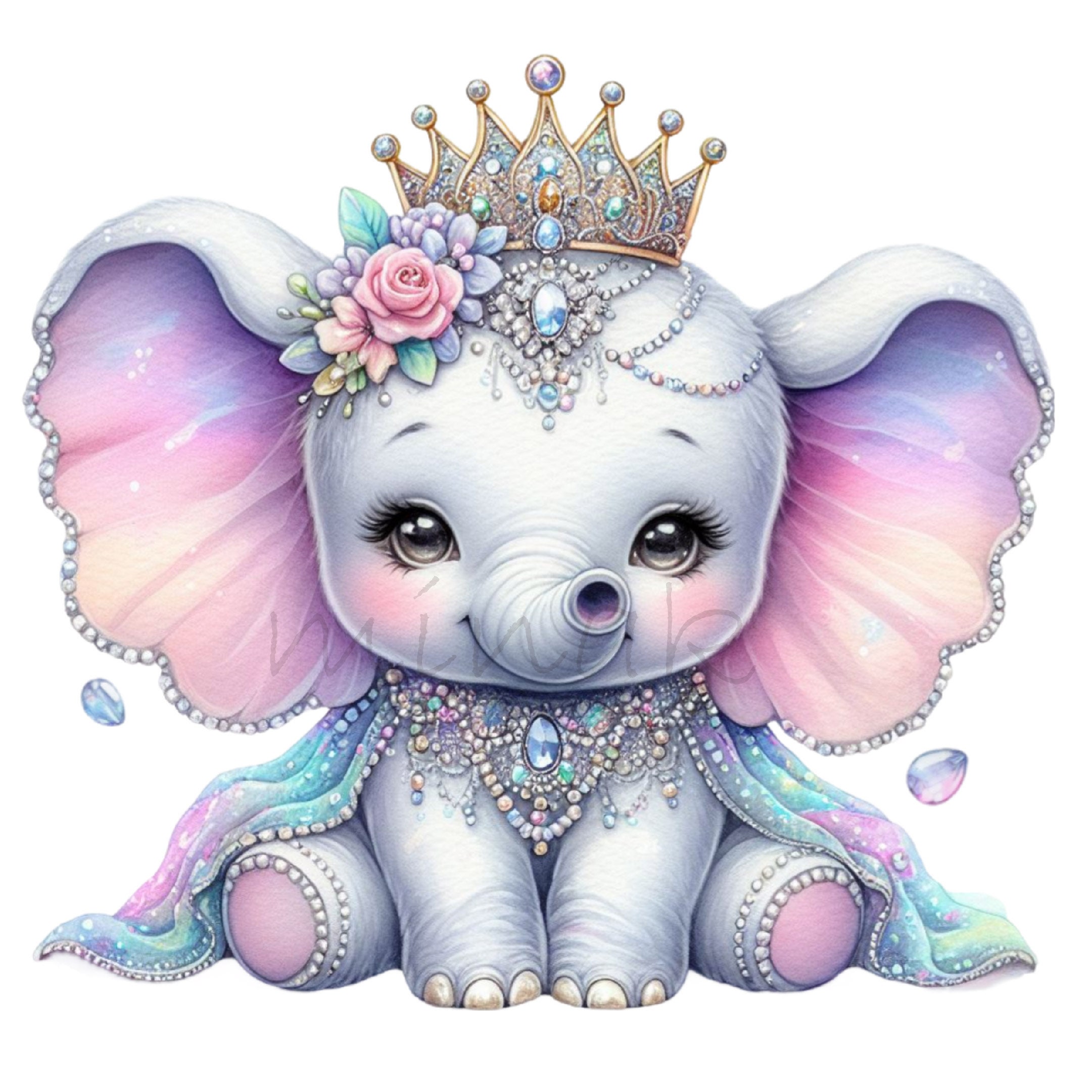 15 PNG Baby Elephant Princess, Royal Girl Crown Clipart - Etsy
