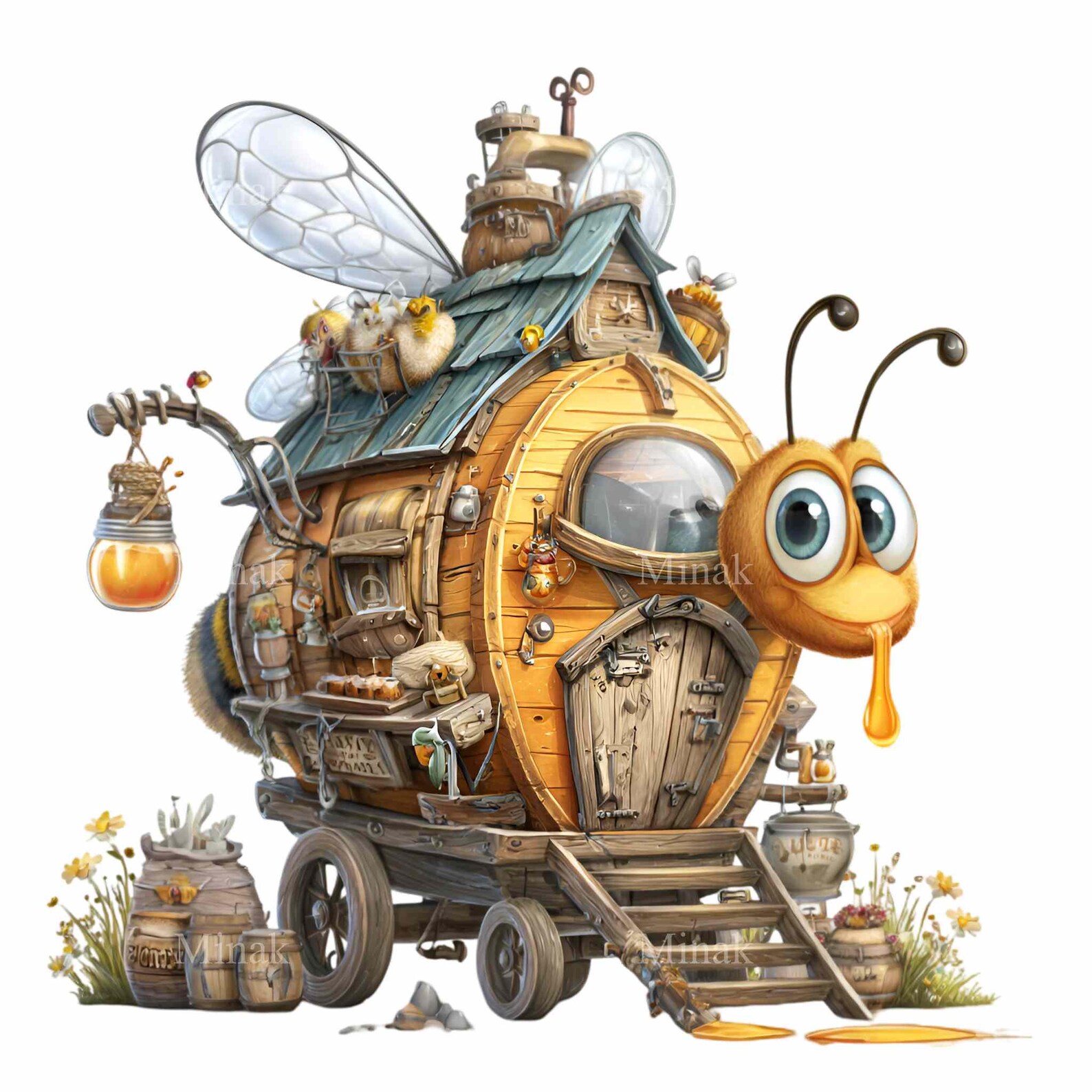 18 PNG Honey Bee PNG Clipart, Bakery Shack Beekeeper Sublimation - Etsy