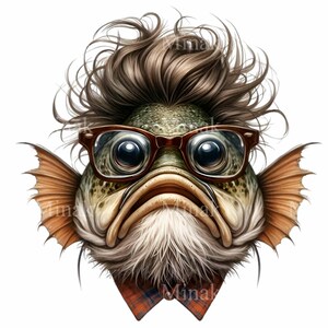 14 PNG Funny Fish Clipart, Grumpy Office Nerd Graphics Work Humor ...