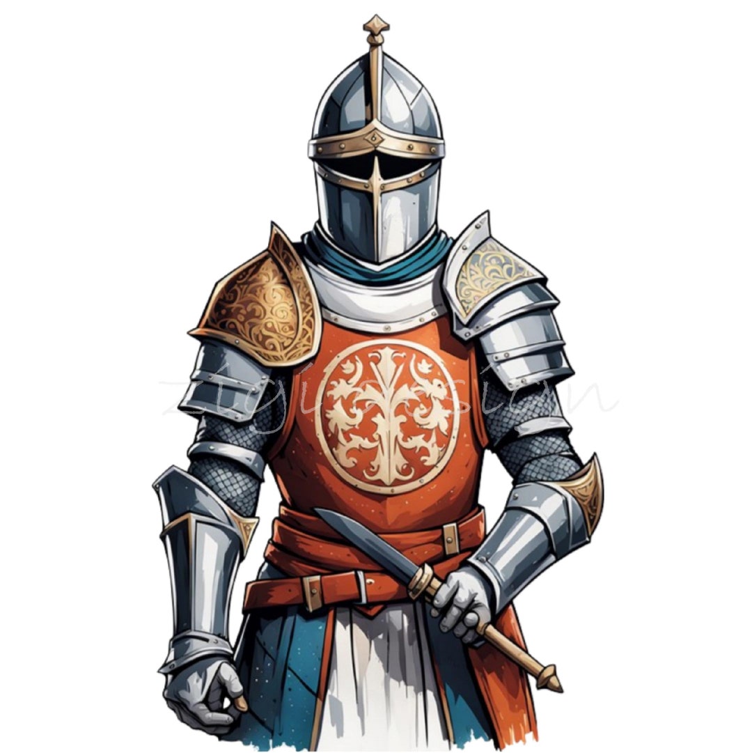Medieval Knight Clipart PNG - 28 Detailed Knight in Armor With Sword ...