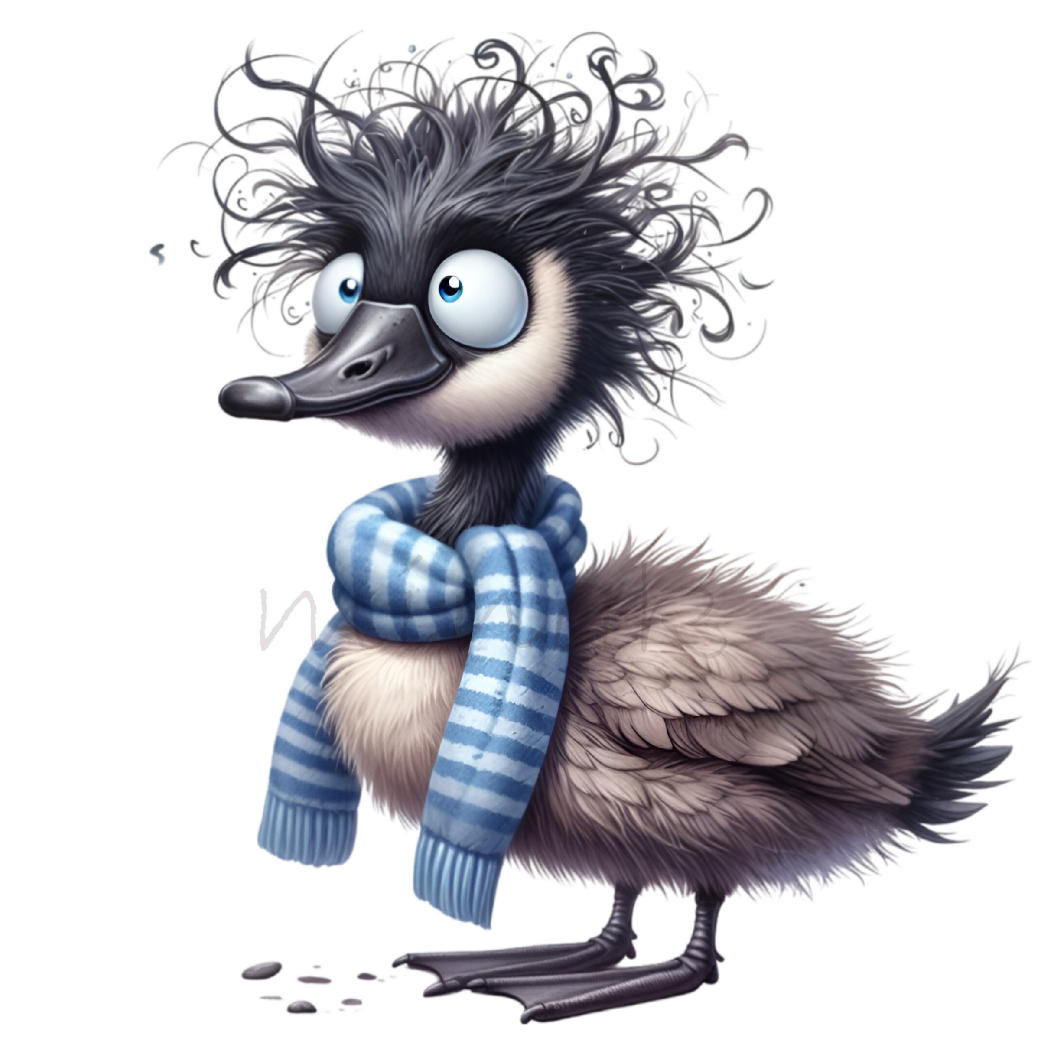 Goose Clipart, Funny Bird Clipart, 14 PNG Cute Canadian Goose Comics ...