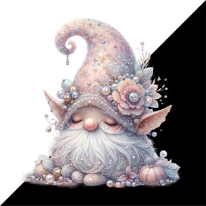 Princess Gnome Clipart PNG, 10 Watercolor Fairy Clip Art, Gift ...