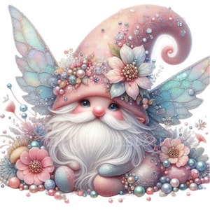 Fairy Gnome Clipart PNG, 15 Watercolor Princess Clip Art, Gift ...