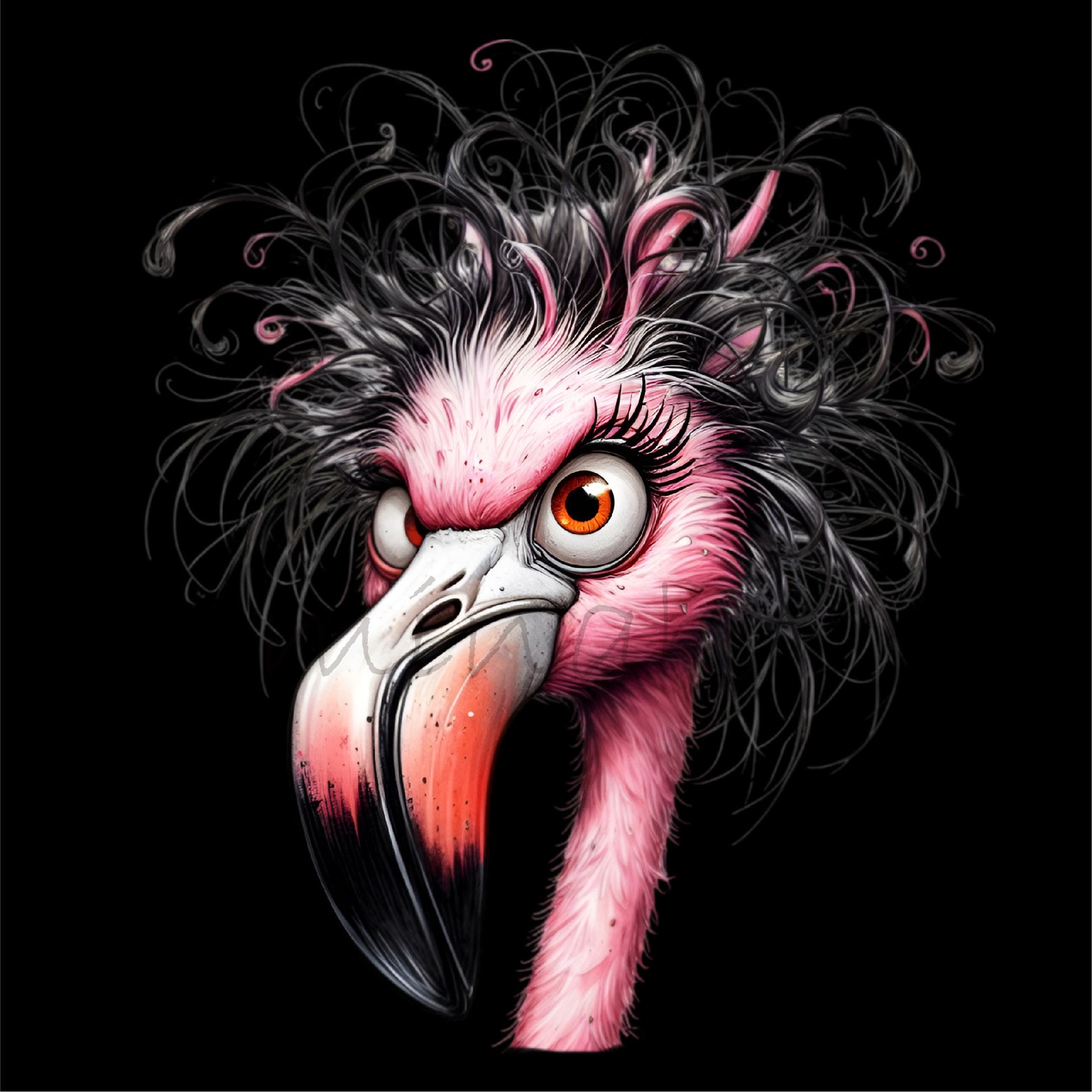 15 PNG Flamingo Clipart – Nerd Bird PNG – Funny Animal Art for ...