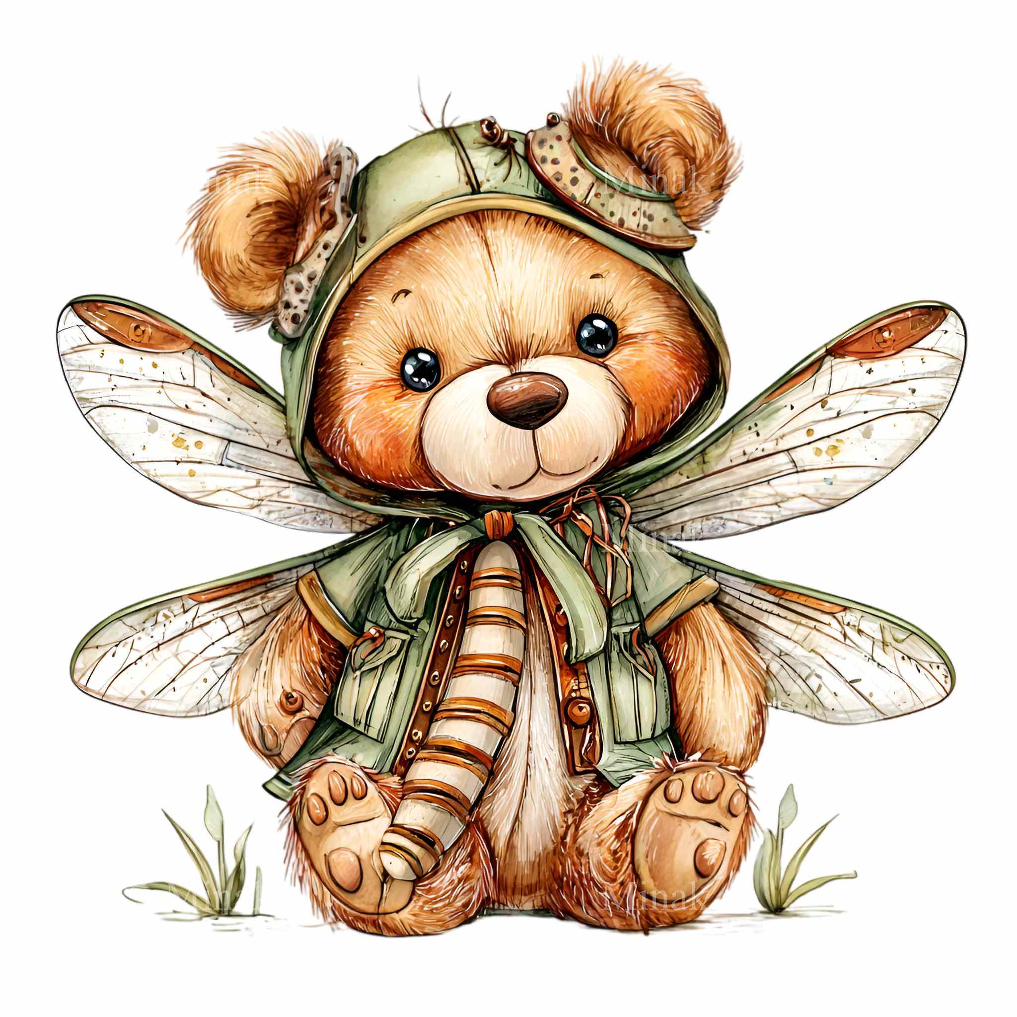 17 PNG Insect Bear Clipart – Cute Bear With Wings PNG – Nature ...