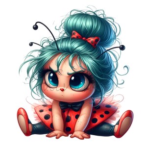 15 PNG Tired Ladybug Clipart – Funny Bug PNG for Sass Art – Grumpy ...
