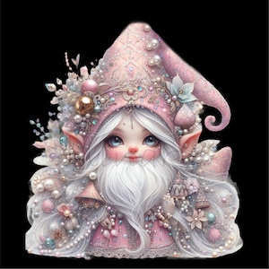 Princess Gnome Clipart PNG, 10 Watercolor Fairy Clip Art, Gift ...