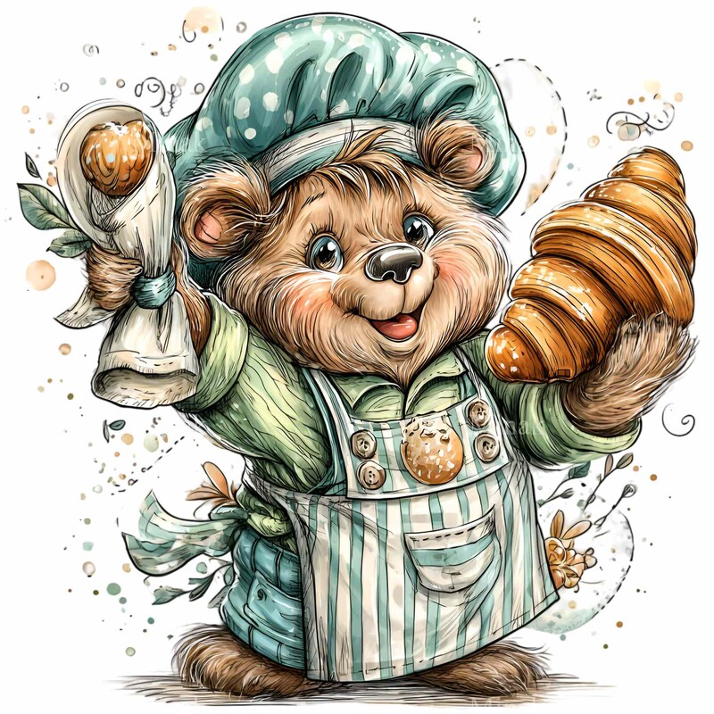Animal Pastry Chef - Etsy