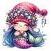 Mermaid Clipart, Gnome PNG, 9 Watercolor Fairytale Clip Art, Nursery ...