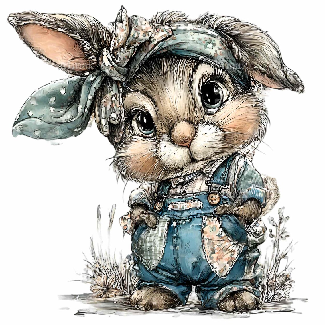 11 PNG Patchwork Bunny Clipart – Baby Rabbit PNG Illustration – Kids ...