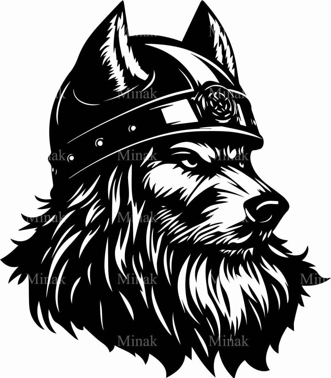 4 Viking Wolf SVG Cut File - Norse-inspired Wolf Design for Cricut ...