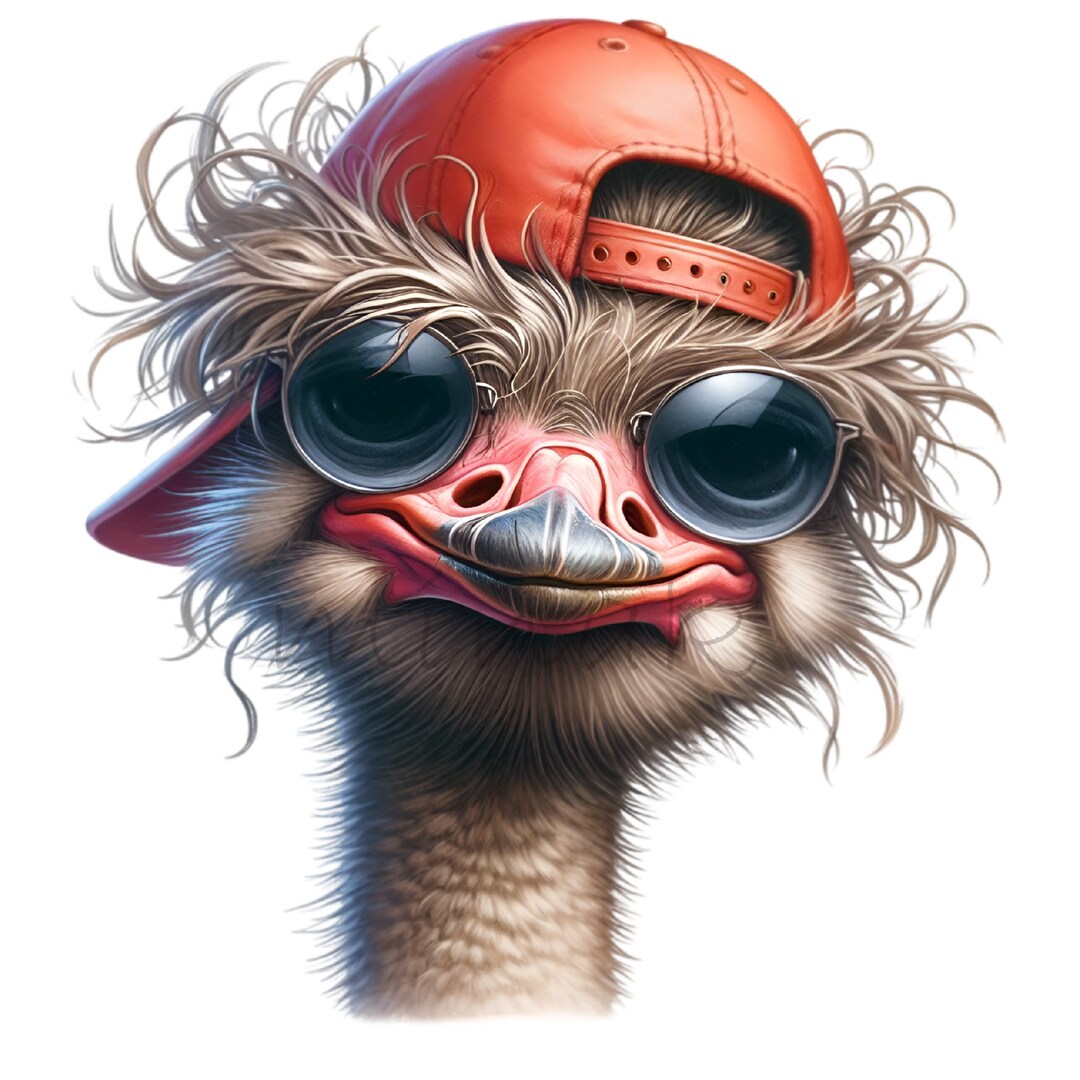 15 PNG Cool Ostrich Clipart - Funny Ostrich With Sunglasses PNG ...