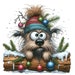 Christmas Dog With Winter Hat and Ornaments Clipart 15 Cute and Festive ...