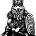 5 Fierce Viking Wolf SVG Cut File - Norse Wolf With Helmet Design for ...