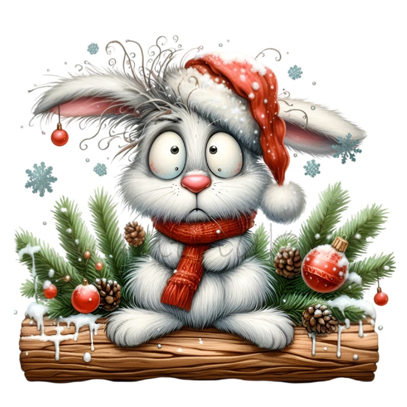 14 PNG Winter Bunny PNG – Christmas Rabbit Clipart – Cute Holiday ...